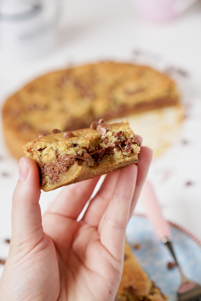Cookie gigante recheado com nutella | Flamboesa